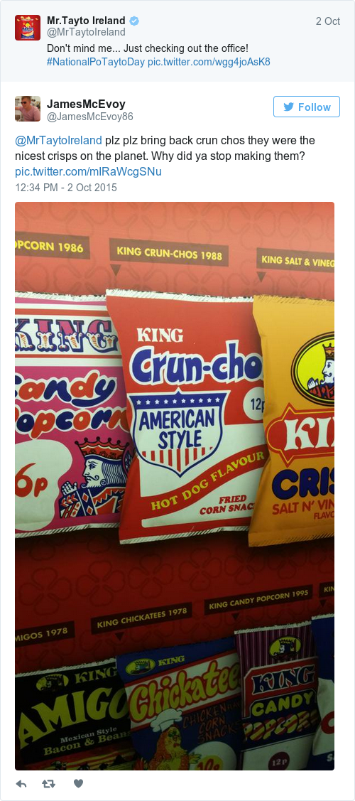 Irish people dearly wish these 90s crisps would make a comeback
