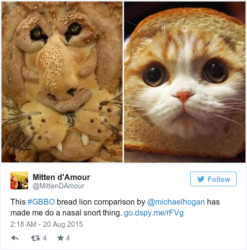 This lion made out of bread was the hero of the Great British Bake Off ...
