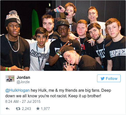 Hulk Hogan's Twitter account has got the whole internet talking today