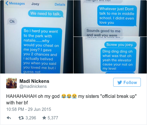 13 break up notes and texts that are too harsh to handle