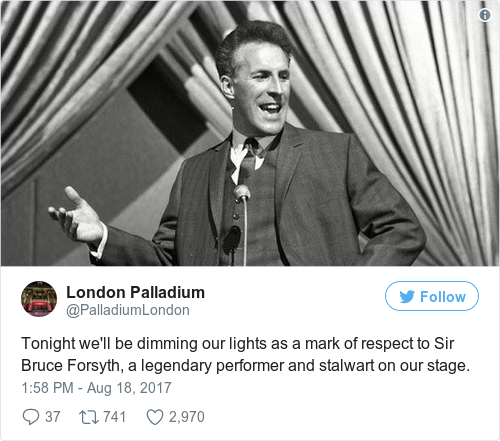 Here are the touching tributes to Bruce Forsyth from the stars of Strictly