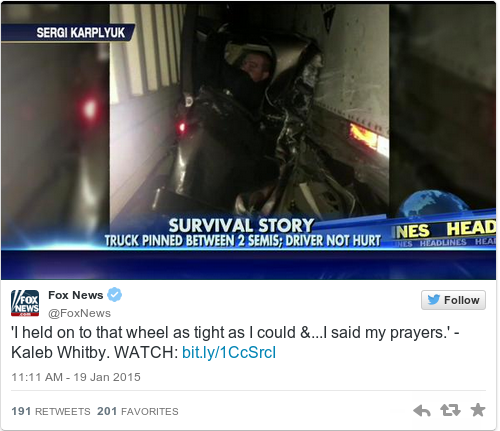 This man escaped being trapped between two trucks · TheJournal.ie