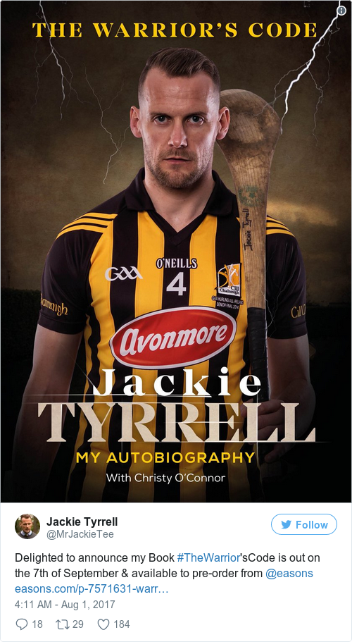 The Warrior's Code - a new Kilkenny hurling book is on the way this autumn