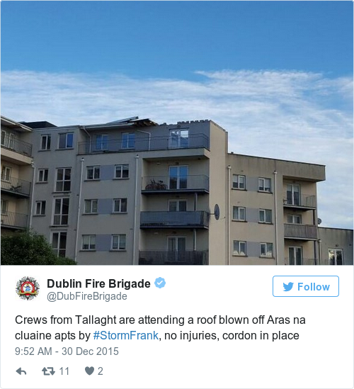 The apartment which lost its roof to Storm Frank was built by Priory ...