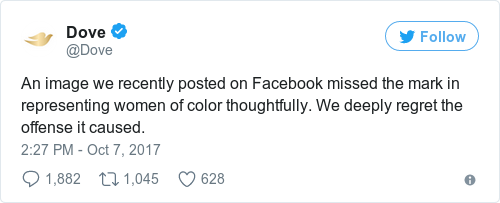 Dove apologises over 'racist' ad where black woman turns white after ...